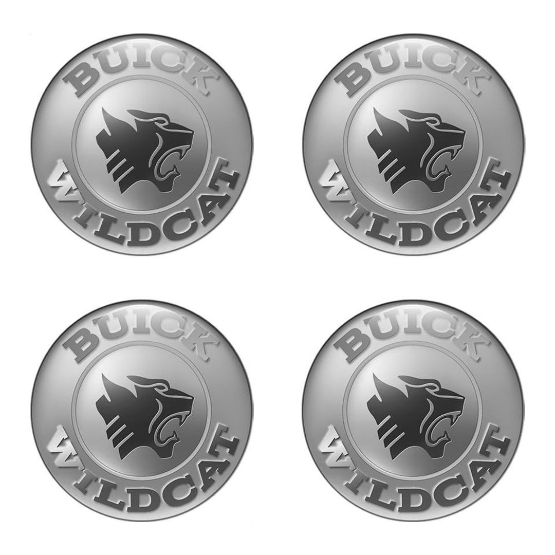 Buick Center Cap Badge Sticker Set for Car Wheels - Waterproof 3D Domed ...