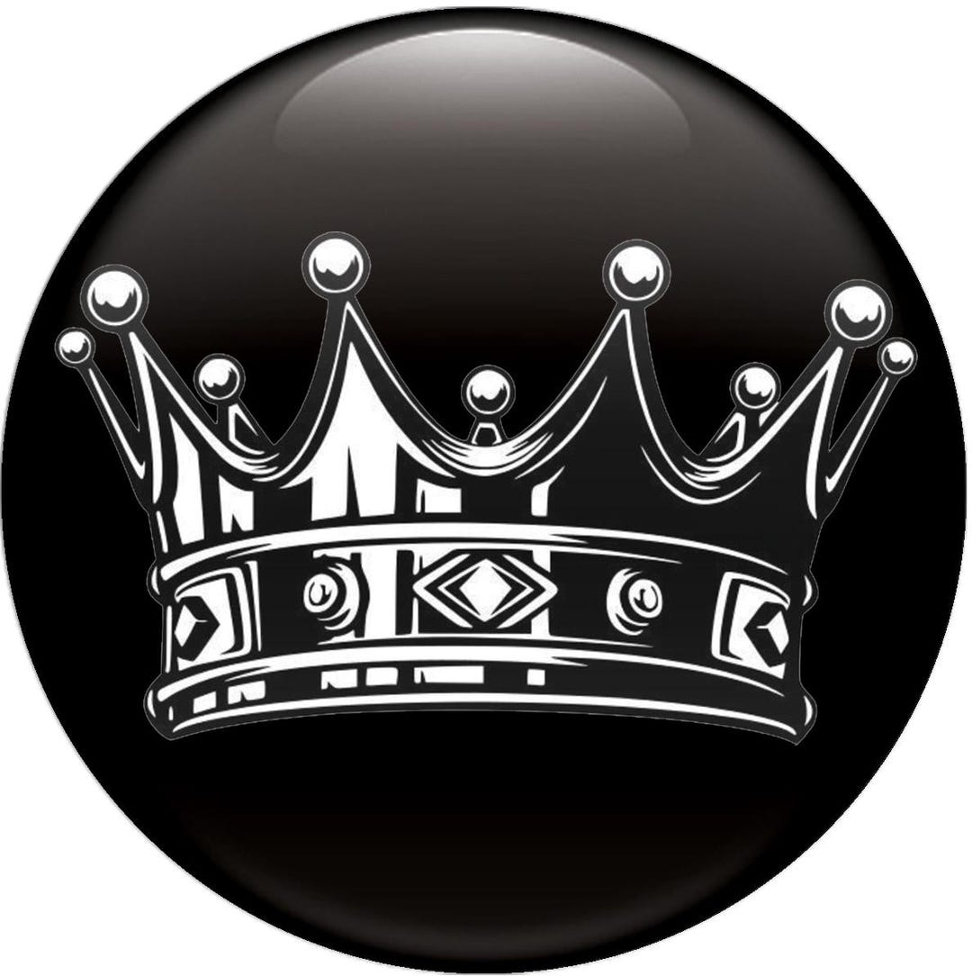 Custom Project King Crown Wheel Center Sticker Hand Made Emblem ...