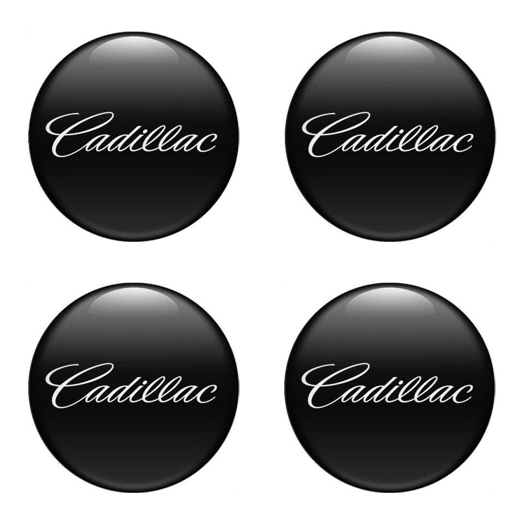 70mm Luxury Cadillac Domed Badge Sticker Set – Custom Emblem Decals for ...