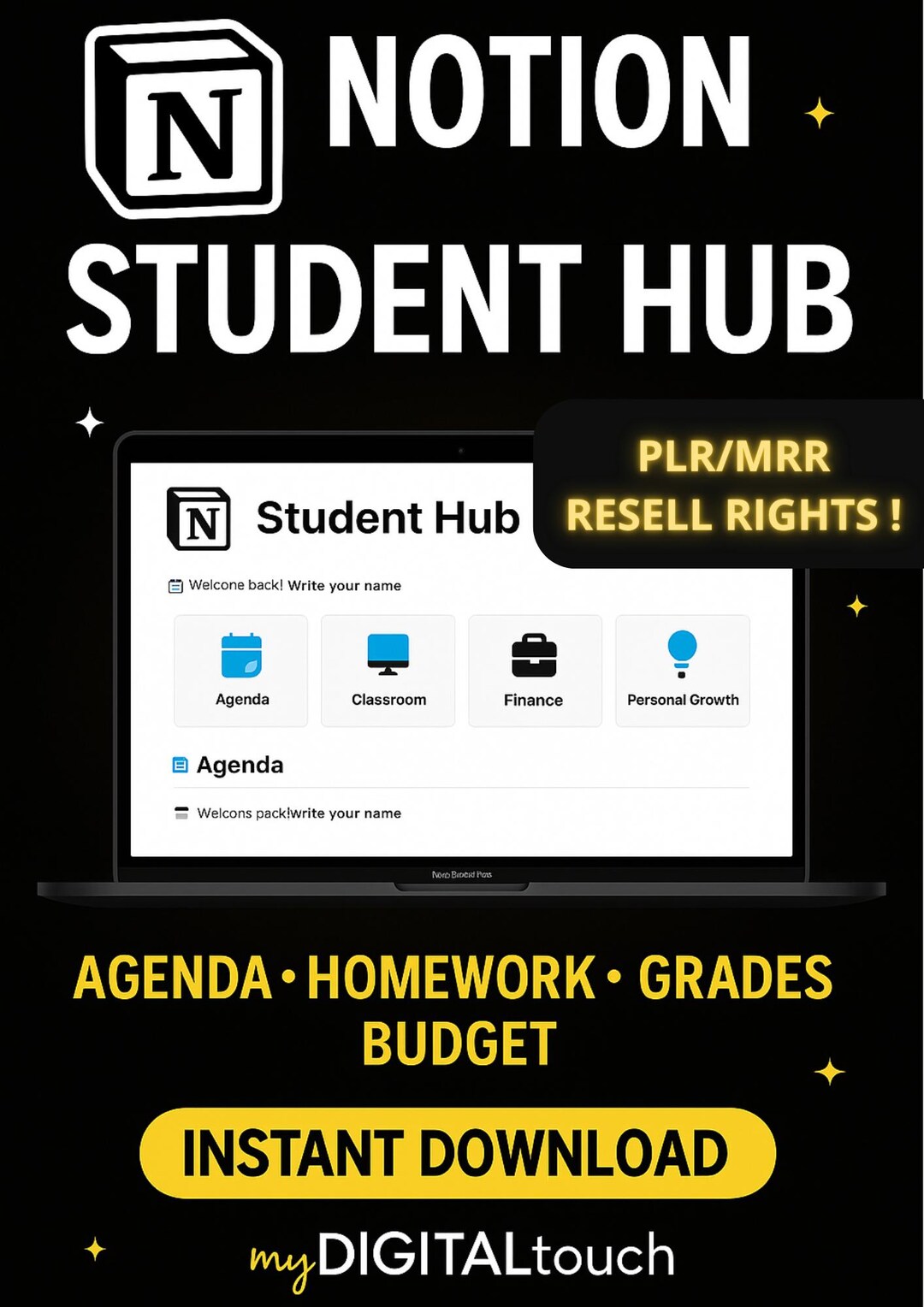 Notion Student Hub | Study Dashboard for Students | Homework Tracker ...