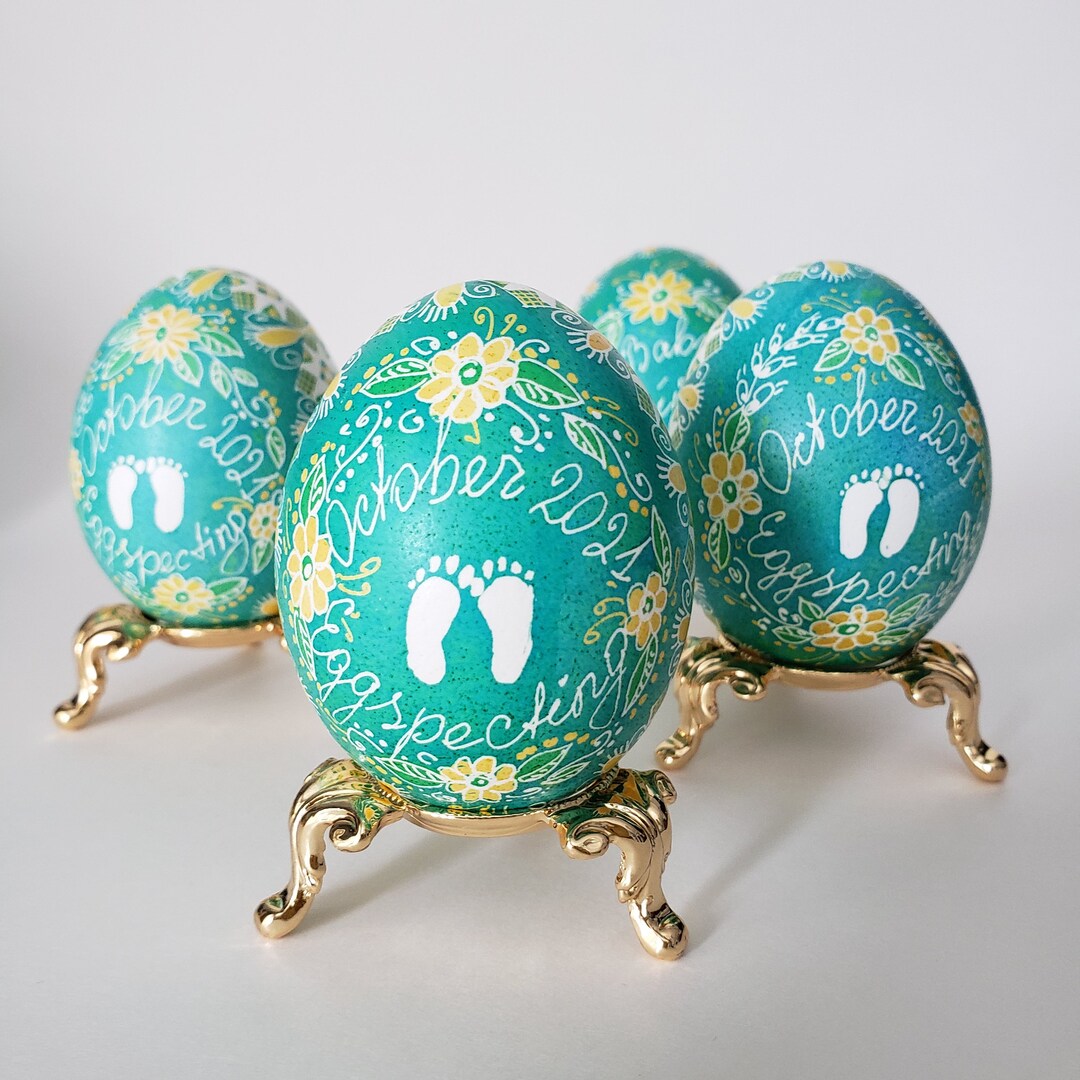 Easter Egg Pregnancy Announcement, Baby Gender Reveal Easter Eggs, Due ...