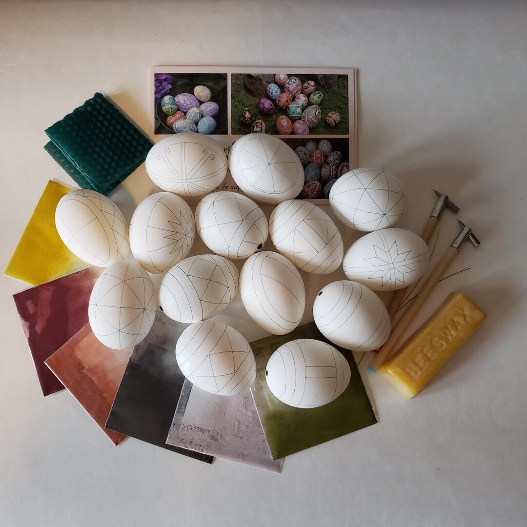 Pysanky Kit Ukrainian Easter Egg Supplies Gift Set, Pysanky Kistka Tool ...