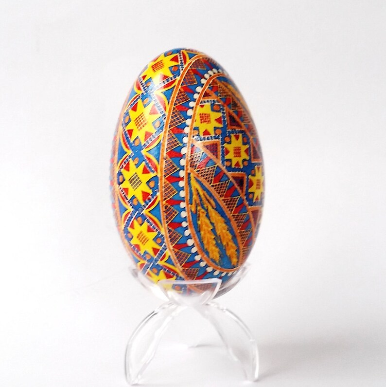 Goose Eggs Pysanky Ukrainian Handmade Gift Turquoise | Etsy
