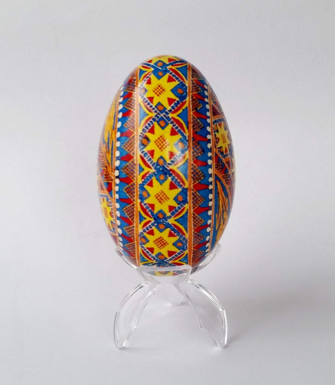 Goose Eggs Pysanky Ukrainian Handmade Gift Turquoise - Etsy