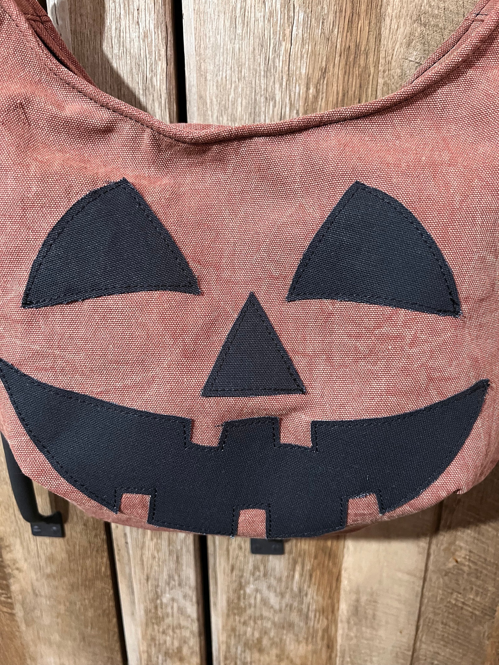 Handmade Pumpkin Crossbody Bag: Halloween Jack-o-lantern Hobo Bag - Etsy
