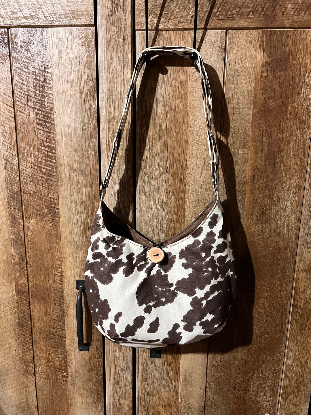 Western Crossbody Bag, Cowboy Hobo Bag With Adjustable Strap, Cow Print ...