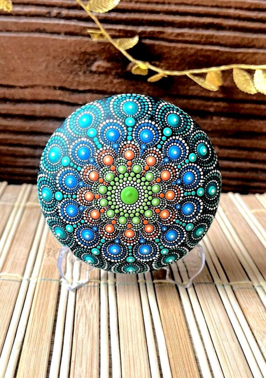 Unique Dot Mandala Stone for Home Decor or Gifting - Etsy