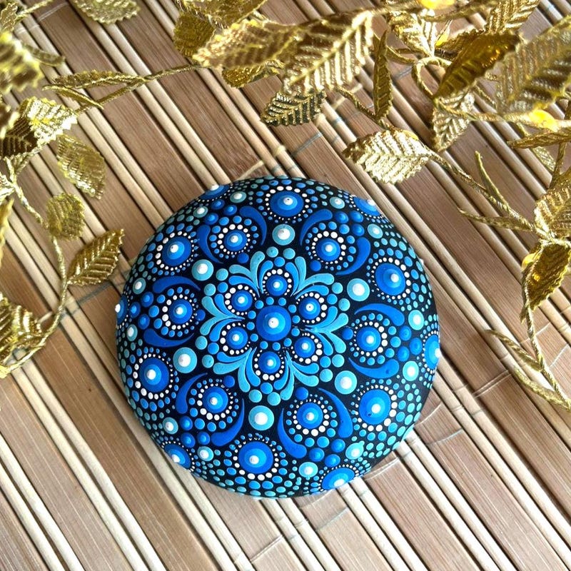 Mandala Stone - Etsy