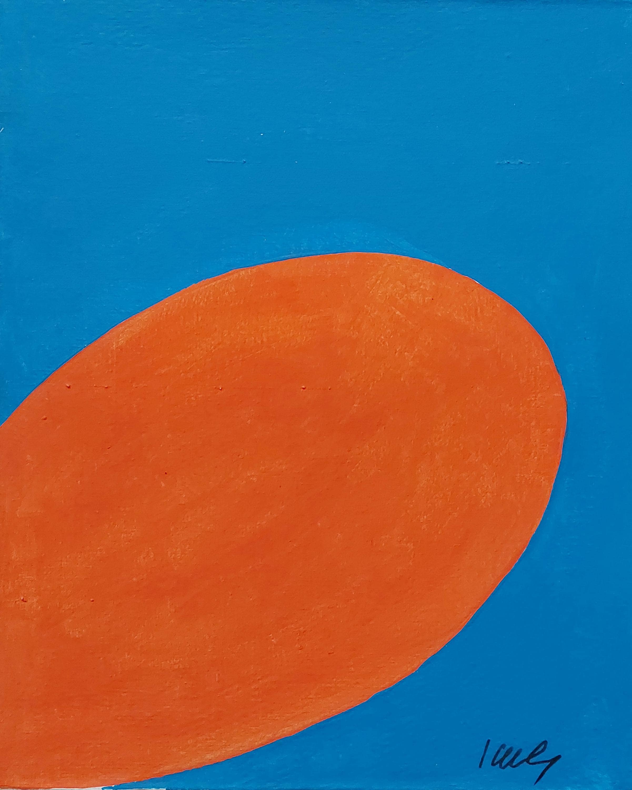 Ellsworth Kelly Signed Abstract Expressionist Oil Painting on Canvas ...