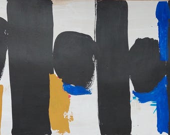 Robert Motherwell Signed Painting Abstract American Art - Etsy