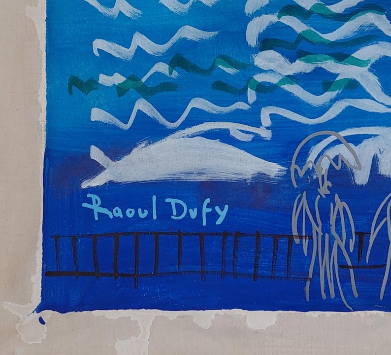 Raoul Dufy Signed French Fauvist Oil Painting on Canvas - Modern Art - Etsy