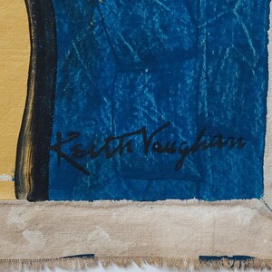Keith Vaughan Signed Abstract Oil Painting on Canvas - British Modern ...