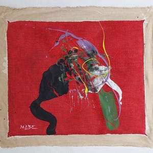 Manabu Mabe Signed Abstract Oil Painting on Canvas - Japanese Brazilian ...