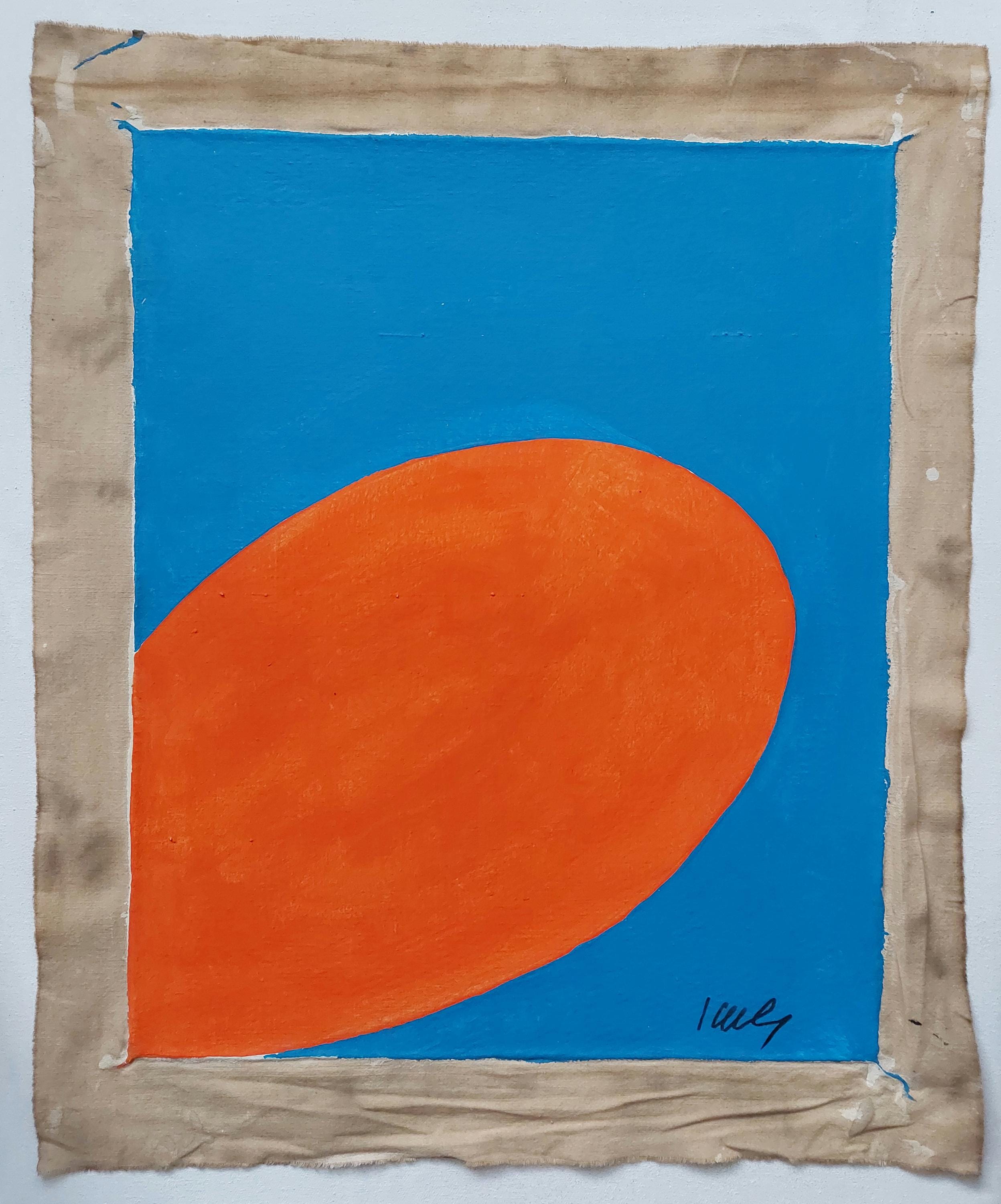 Ellsworth Kelly Signed Abstract Expressionist Oil Painting on Canvas ...