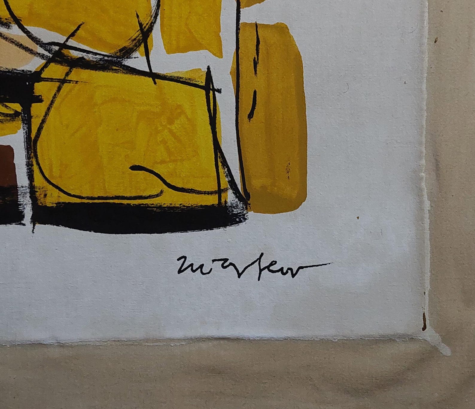 Jack Tworkov Signed Vintage Oil Painting Abstract Expressionism ...