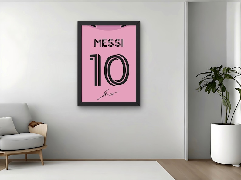 Lionel Messi Autographed Jersey Poster - Printable Sports Wall Art ...