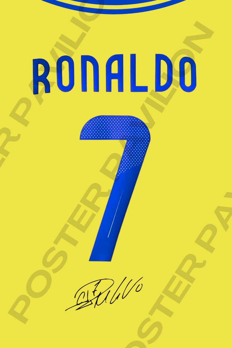 Cristiano Ronaldo Minimalist Autograph Jersey Poster - Etsy