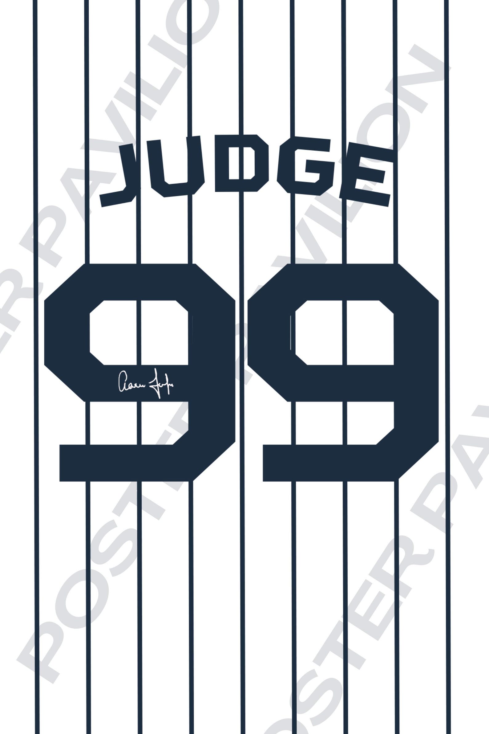 Aaron Judge (with Name) Autographed Jersey Poster - Printable Sports ...