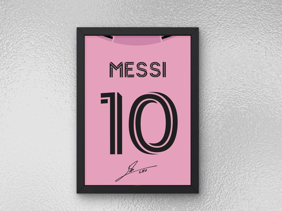 Lionel Messi Autographed Jersey Poster - Printable Sports Wall Art ...