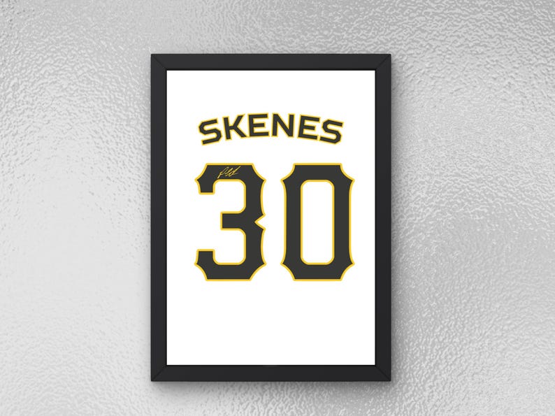 Paul Skenes Autographed Jersey Poster - Printable Sports Wall Art ...