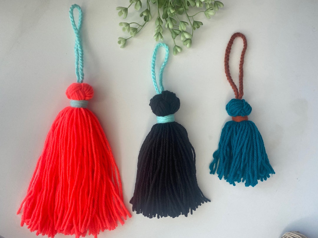 Colorful Yarn Tassels | Decorative Wall Hanging | Macrame Door Tassel ...
