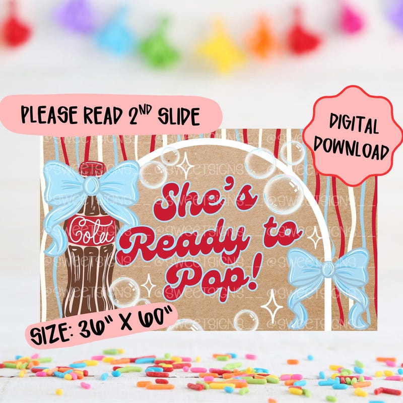 Shes Ready to Pop Banner - Etsy