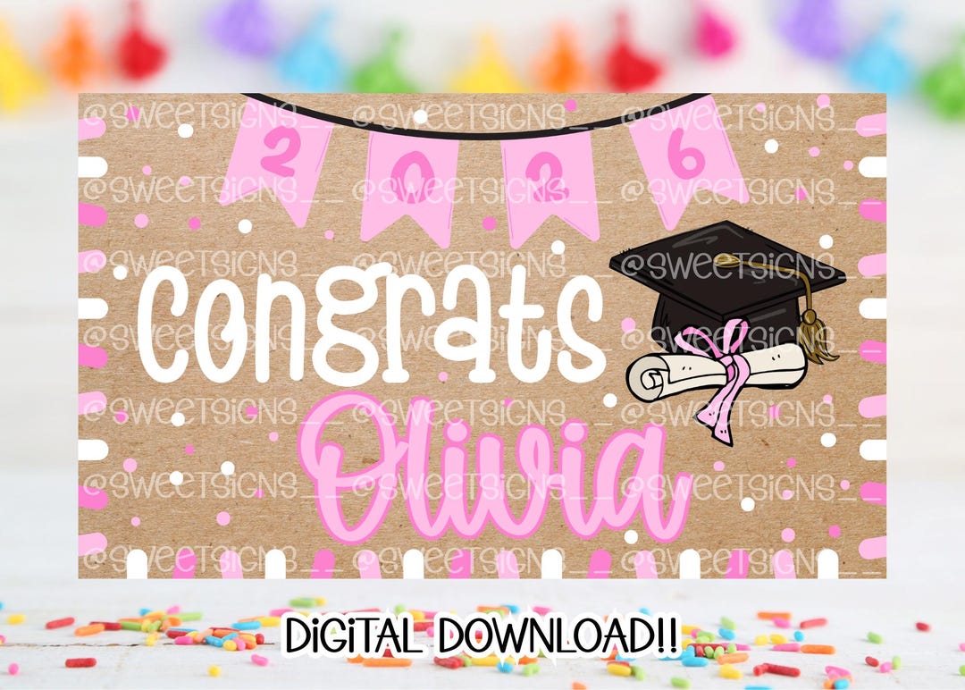 Graduation Banner Template | Editable Canva Banner | 36x60 DIY Painted ...