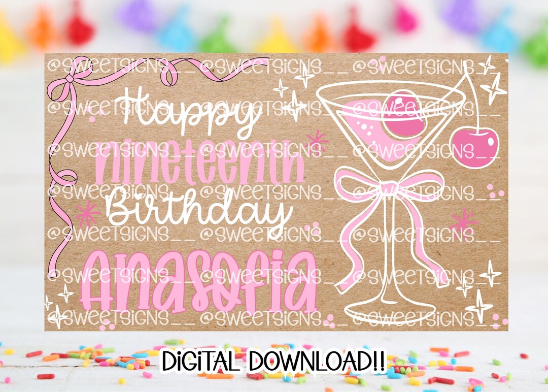 Birthday Banner Template | Editable Canva Banner | 36x60 DIY Painted ...
