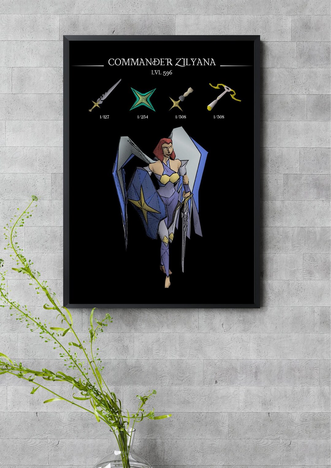 OSRS Commander Zilyana Poster | Runescape Wall Art | Oldschool ...