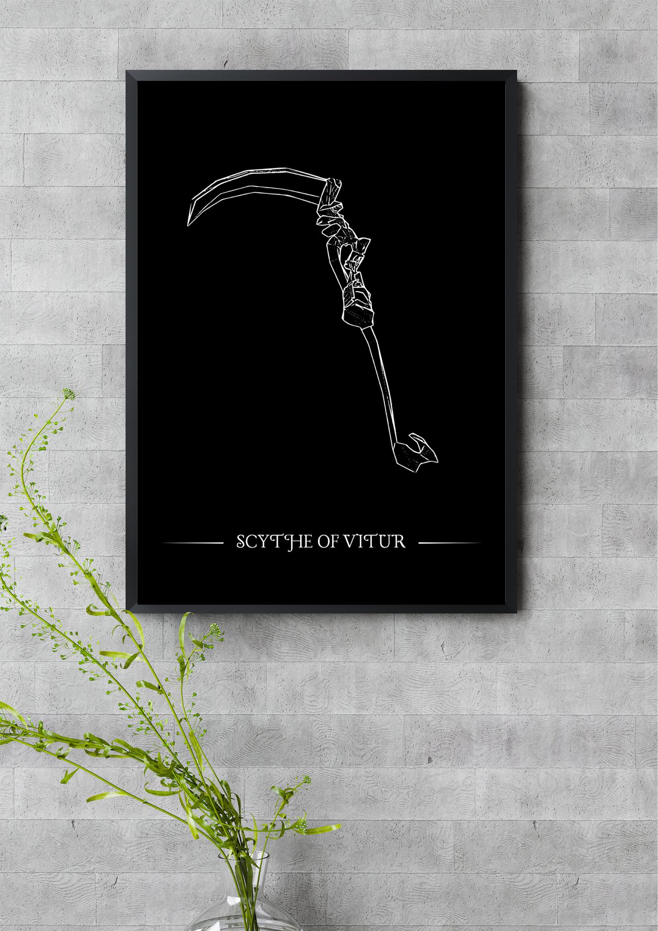 OSRS Scythe of Vitur Poster: Old School Runescape Gaming Art - Etsy