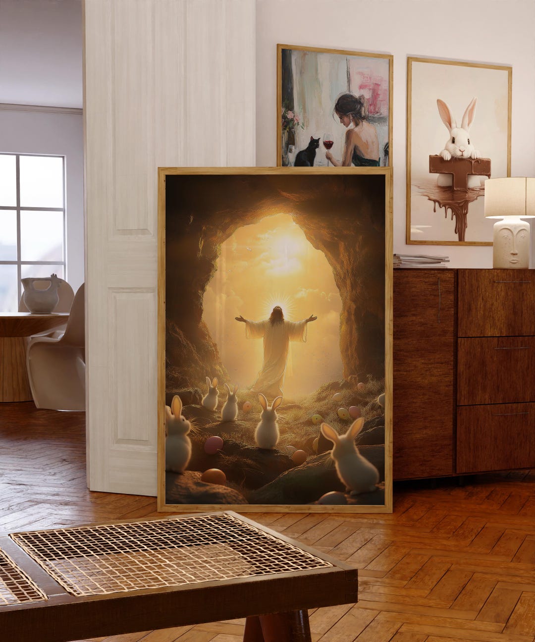 Easter Jesus Resurrection Print – Spiritual Christian Wall Art, Faith ...