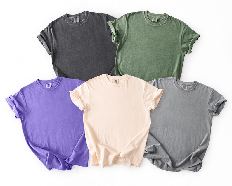 Blank Comfort Colors® Tshirt, Shirt, Blank Color Washed Shirts, Blank ...