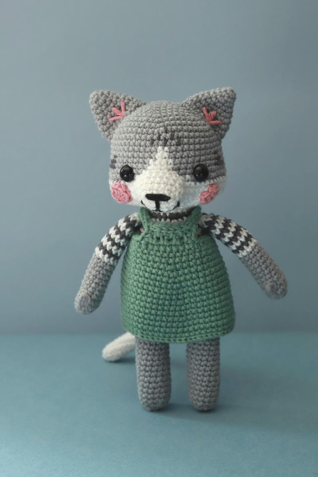 Satsuki Cat - Handmade Amigurumi | Crochet Cat Animal Plush Toy - Etsy