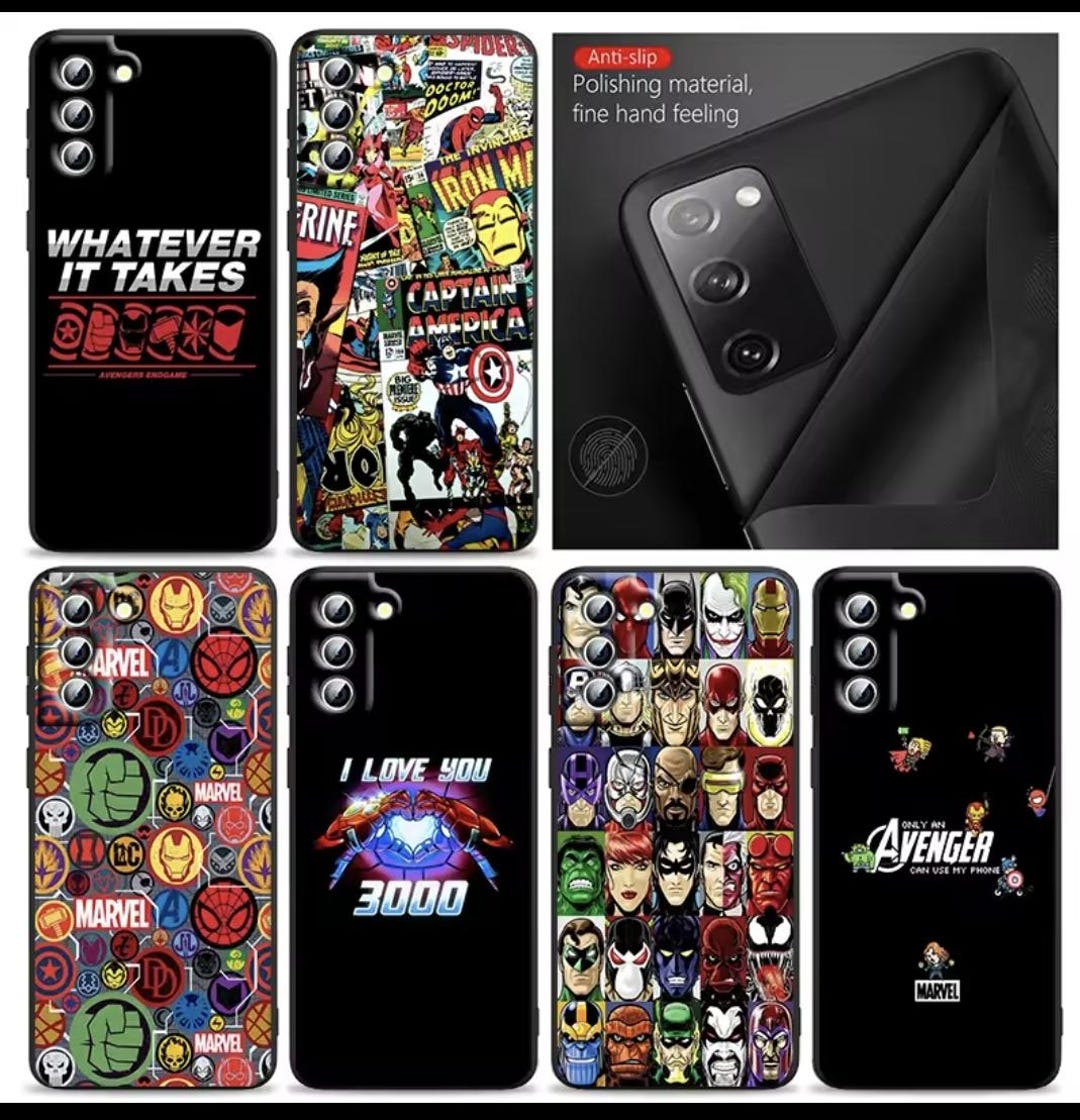 Avengers Cartoons Logo Heroes Spider Man Iron Man Phone Case for ...