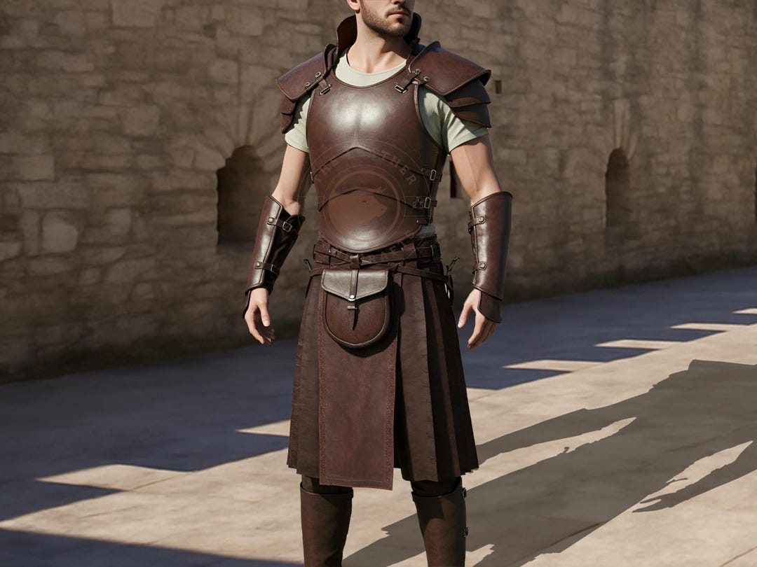 Handmade Leather Gladiator Armor Set: Roman LARP Cosplay Costume - Etsy
