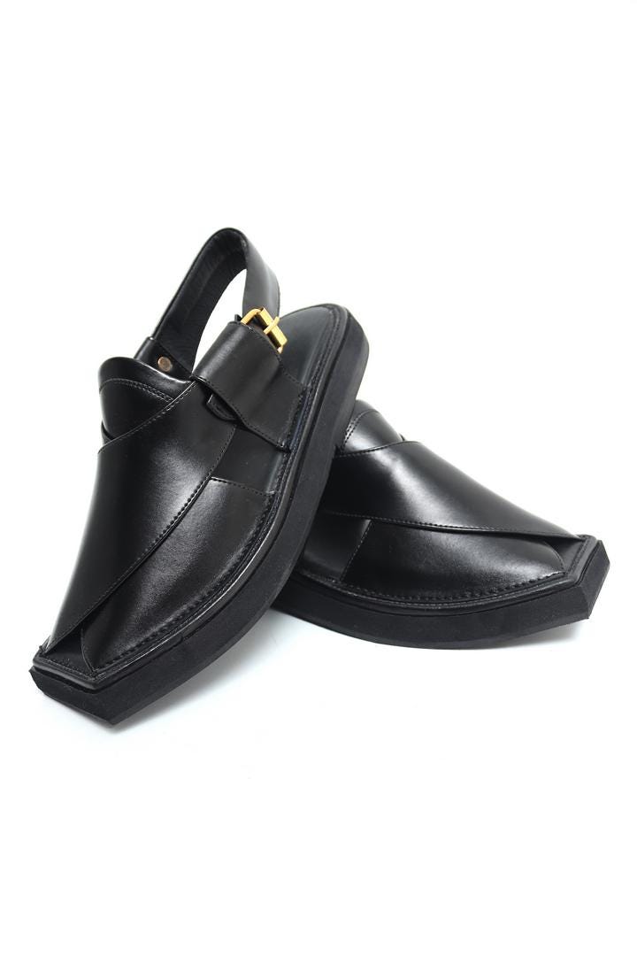 Phantom Black Sandals - Premium Leather Handmade Sandals – Men’s ...