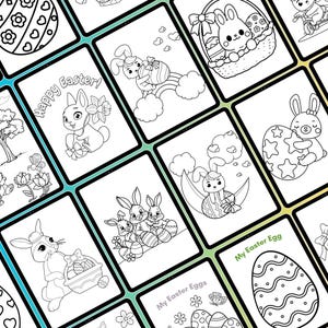 Easter Coloring Activity Book for Kids, Coloring Printables, Happy ...