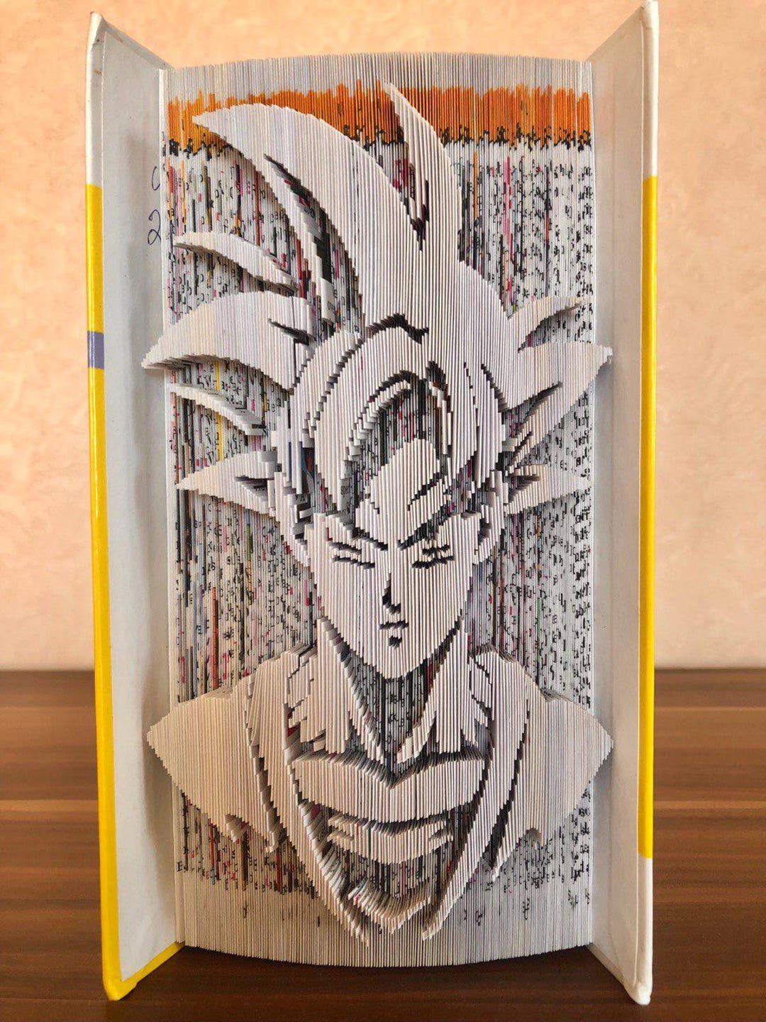 Son Goku - Book Folding Pattern "cut and Fold". PDF Digital Download ...