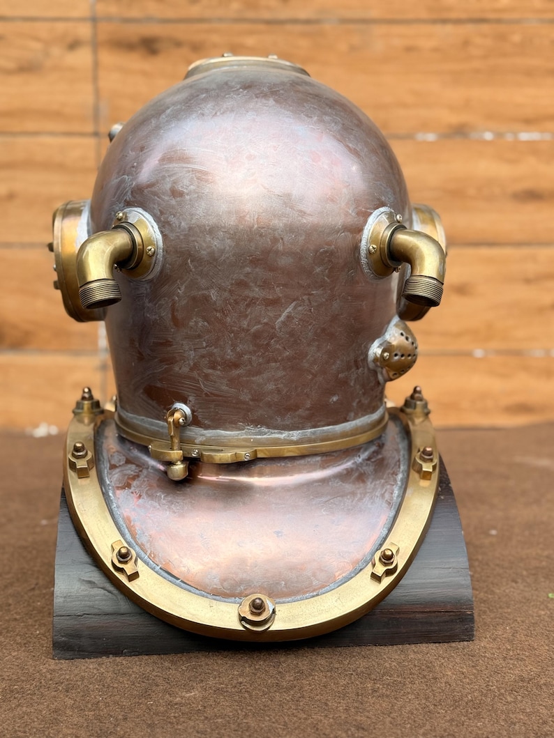 Vintage Navy Mark V Diving Helmet | Steel & Aluminum, Nautical Decor - Etsy