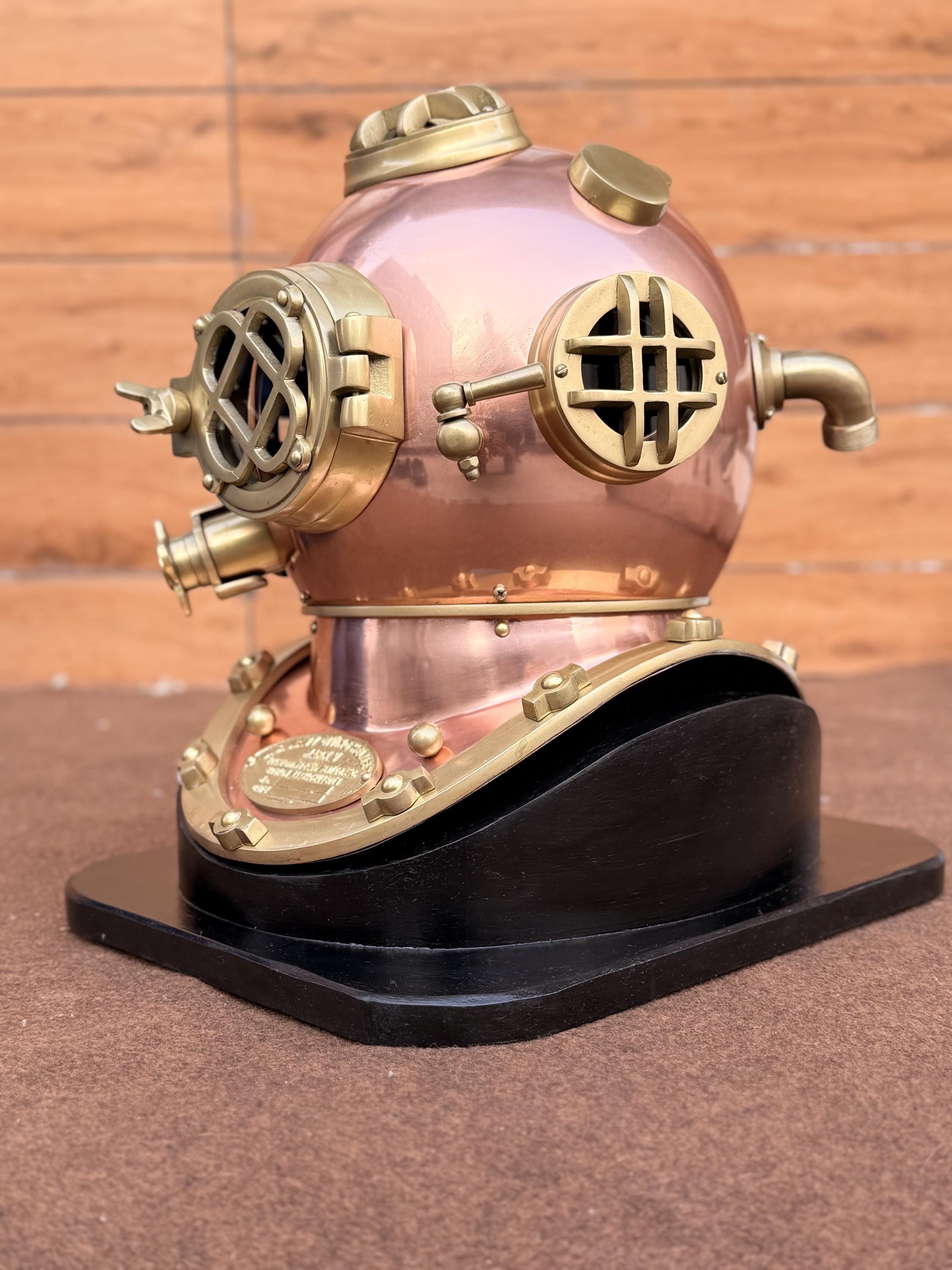 Vintage Nautical Diving Helmet | Maritime Decor | Scuba Diver's Helmet ...