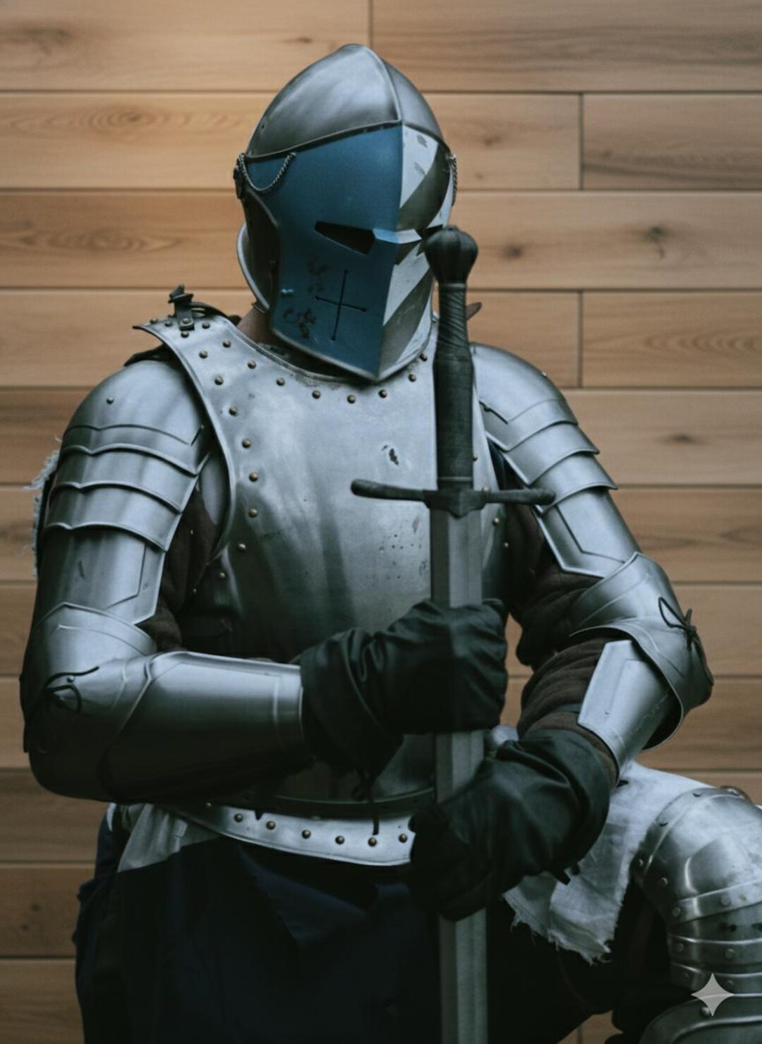 Medieval Knight Steel Barbute Armor | Reenactment Cosplay Suit - Etsy