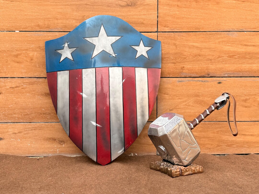 Damage Avenger Shield and Thor Hammer Set | Aluminum Replica - Etsy