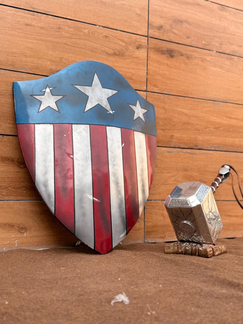 Damage Avenger Shield and Thor Hammer Set | Aluminum Replica - Etsy
