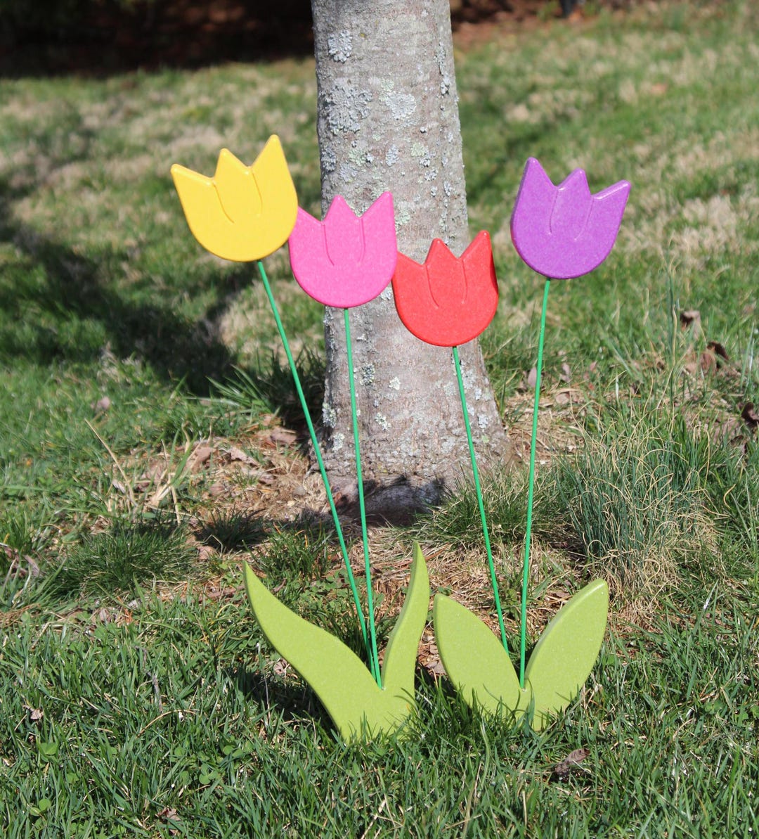 Poly Yard Tulips Outdoor Garden - Etsy