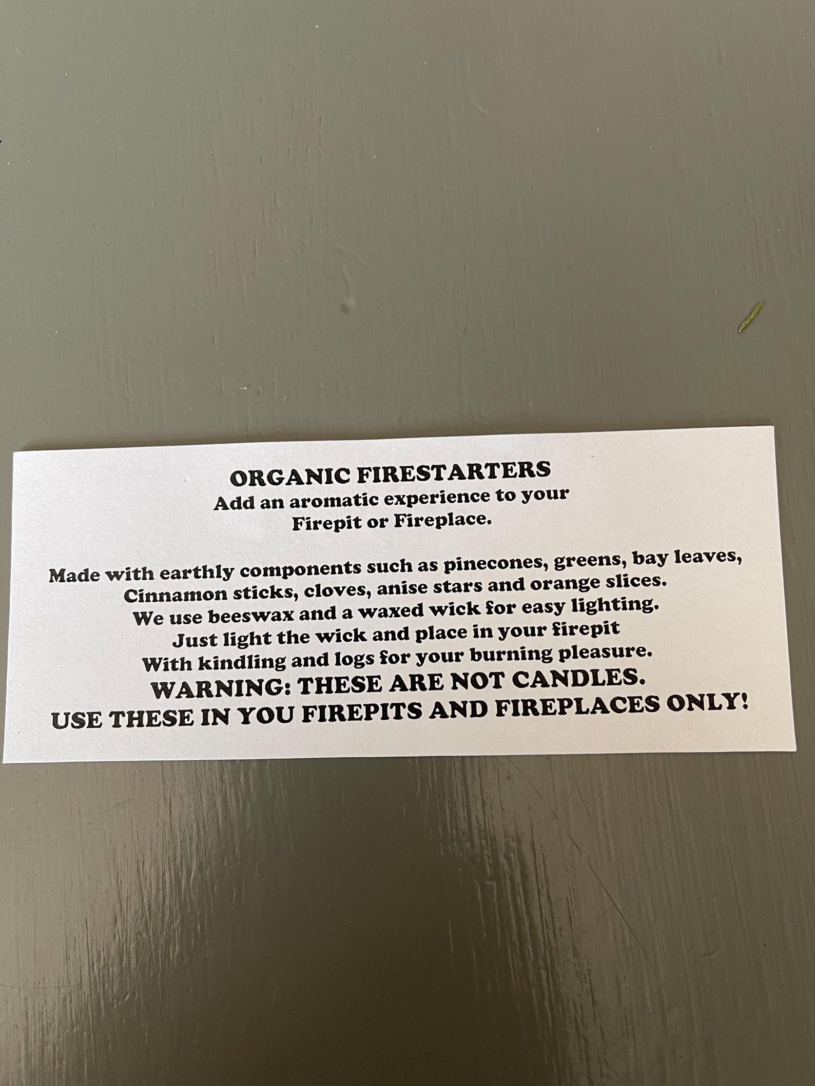 Handcrafted Organic Fire Starters for Your Fire Pit - Etsy