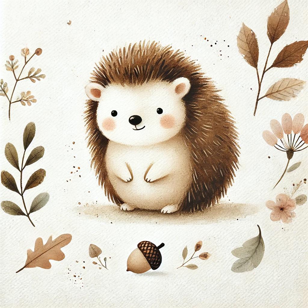 Woodland Creatures Artwork - Set of 5 Baby Forest Animals - Fox, Deer ...