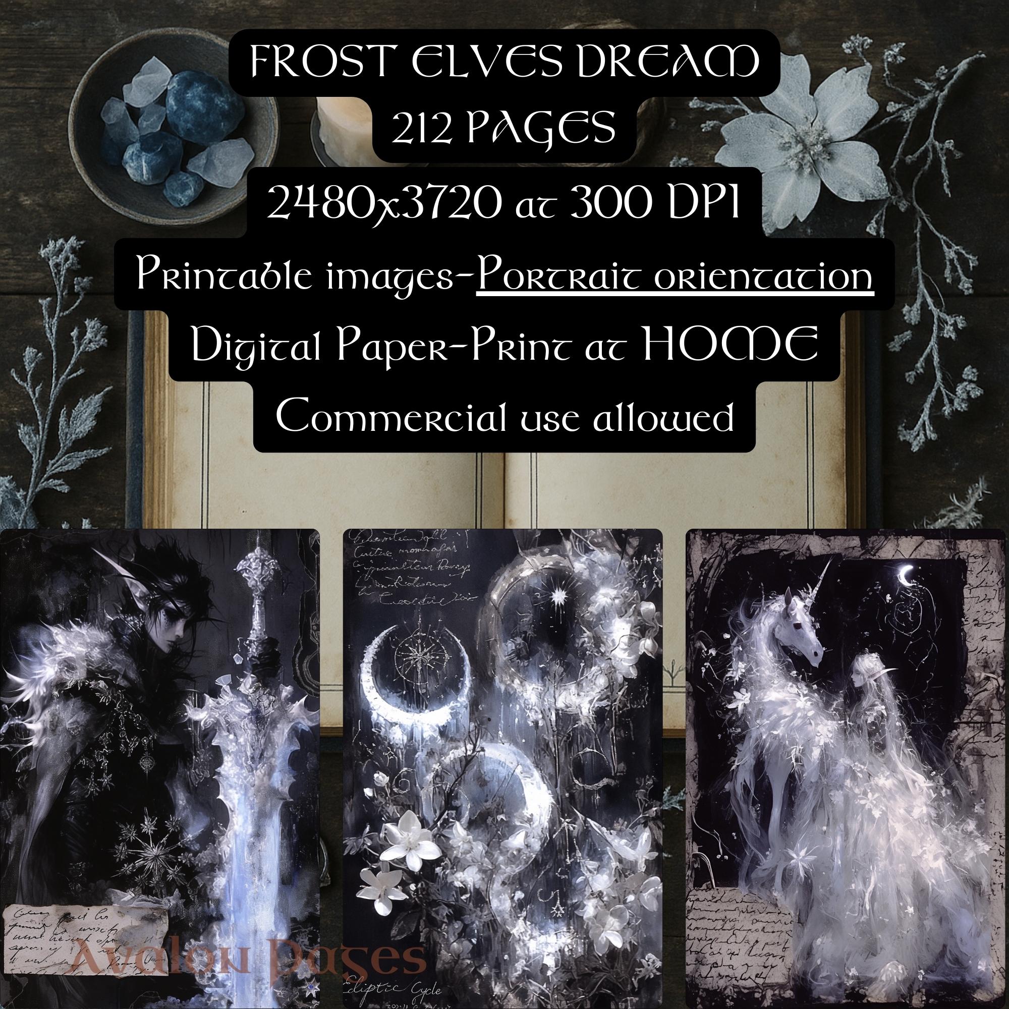 Frost Elves Dream Pages, Junk Journal, Digital Paper, Scrapbook Paper ...