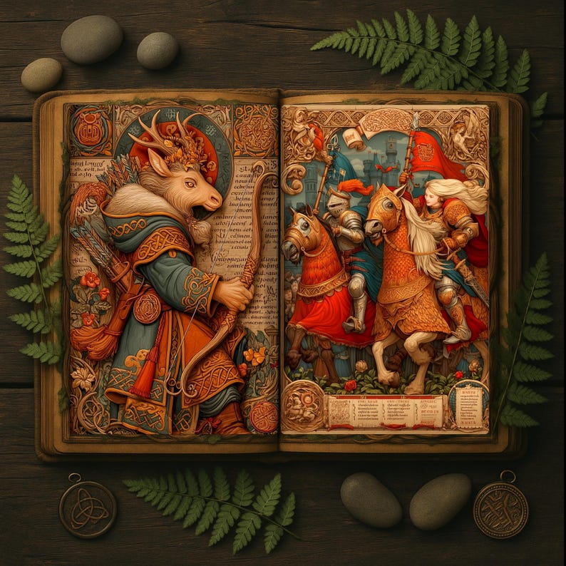 Grand Fairytale Pages, Junk Journal, Fantasy, Digital Paper, Scrapbook ...