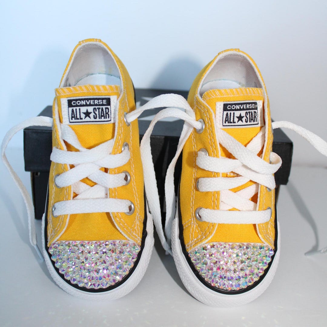 YELLOW - Bedazzled Converse Chuck Taylor All Star Low-top Sneaker ...