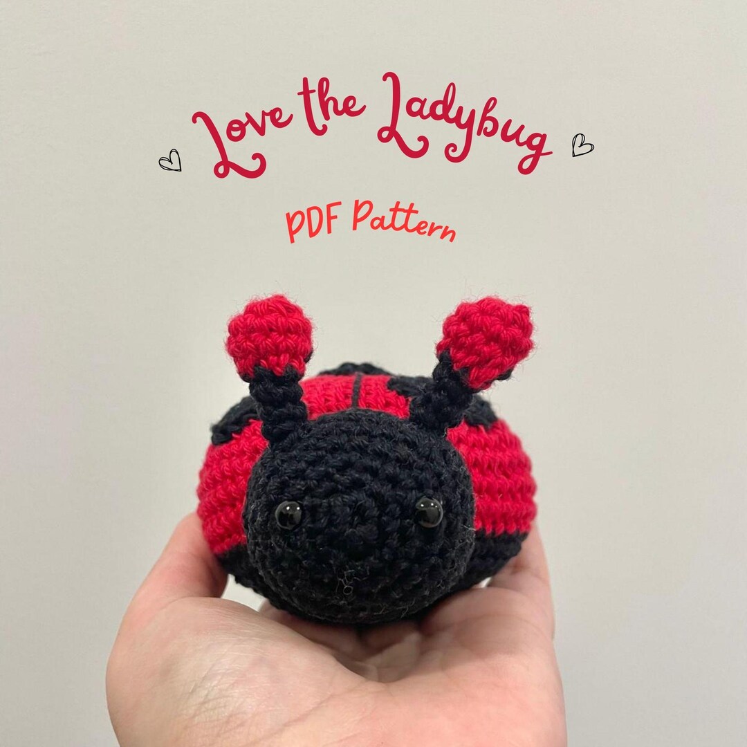 Ladybug Crochet Pattern, Amigurumi Crochet Pattern, Adorable Ladybug ...